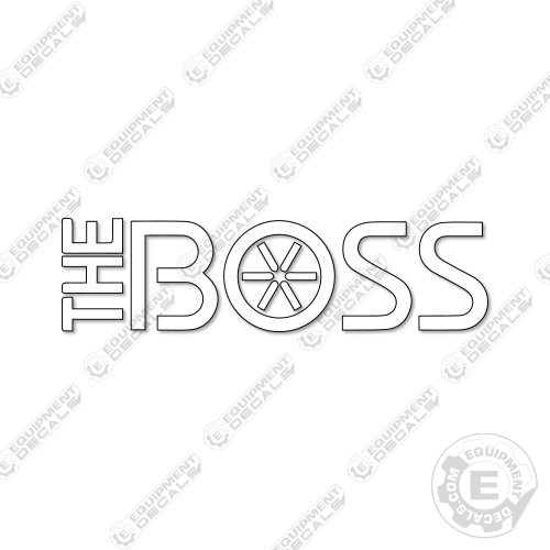 Fits The Boss Snowplow Decal 18" – Equipment Decals