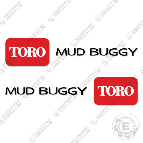 Fits Toro Mud Buggy Decal Kit – Equipment Decals
