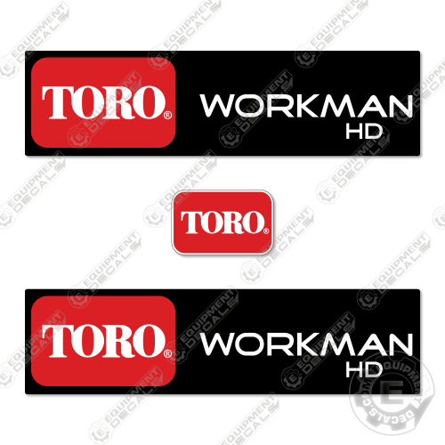 Fits Toro Workman HD Decal Kit Utility Vehicle – Equipment Decals