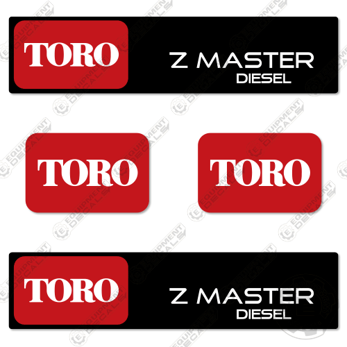 Fits Toro Z-Master Diesel Decal Kit Mower – Equipment Decals
