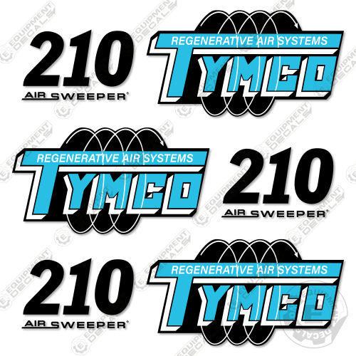 Fits Tymco 210 Decal Kit Street Sweeper – Equipment Decals