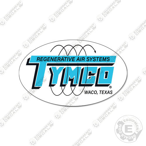 Fits Tymco 6" Logo Decal Vacuum Sweeper – Equipment Decals
