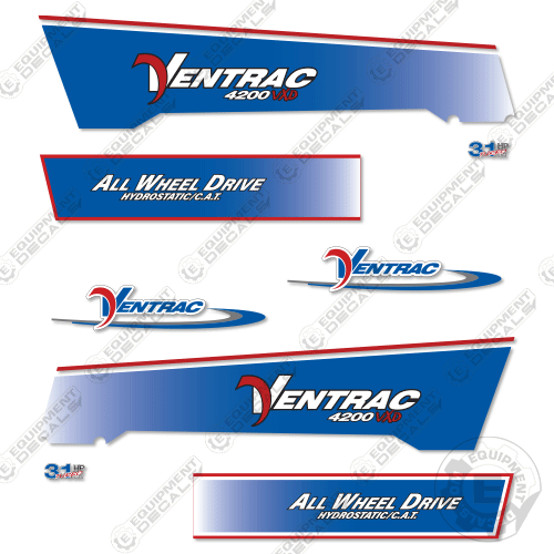 Fits Ventrac 4200 Decal Kit Tractor – Equipment Decals