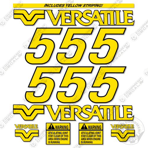 Fits Versatile 555 Decal Kit Tractor – Equipment Decals