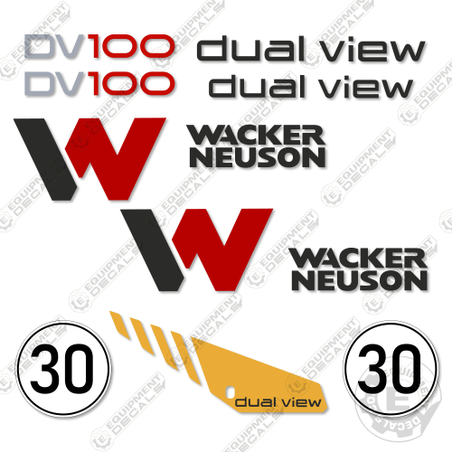 Fits Wacker Neuson DV100 Decal Kit Dumper – Equipment Decals