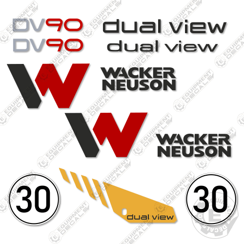 Fits Wacker Neuson DV90 Decal Kit Dumper – Equipment Decals