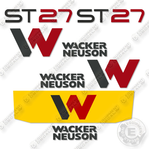 Fits Wacker Neuson ST27 Decal Kit Loader 2020+ – Equipment Decals