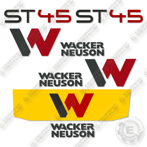 Fits Wacker Neuson ST45 Decal Kit Loader 2020+ – Equipment Decals