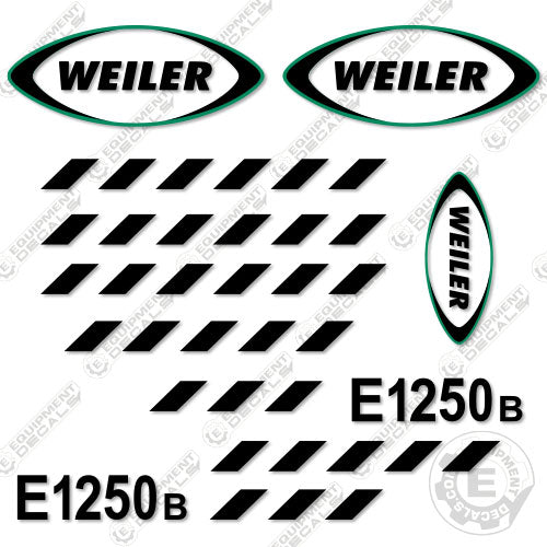 Fits Weiler E1250B Decal Kit Remixing Transfer Vehicle – Equipment Decals