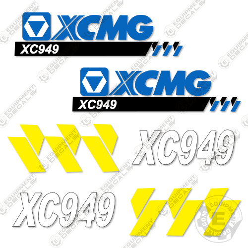 Fits XCMG XC949 Decal Kit Wheel Loader – Equipment Decals