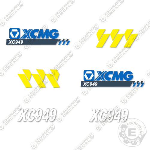Fits XCMG XC949 Decal Kit Wheel Loader – Equipment Decals