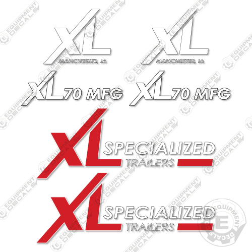 Fits XL 70MFG Specialized Trailers Decal Kit Trailer – Equipment Decals