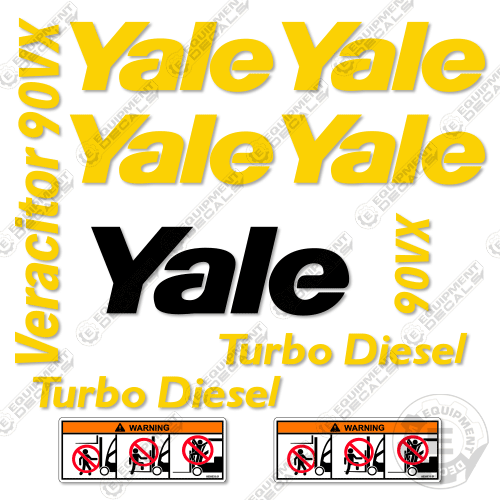 Fits Yale GDP090VX Decal Kit Forklift – Equipment Decals