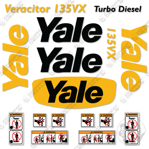 Fits Yale GP135VX Decal Kit Forklift – Equipment Decals