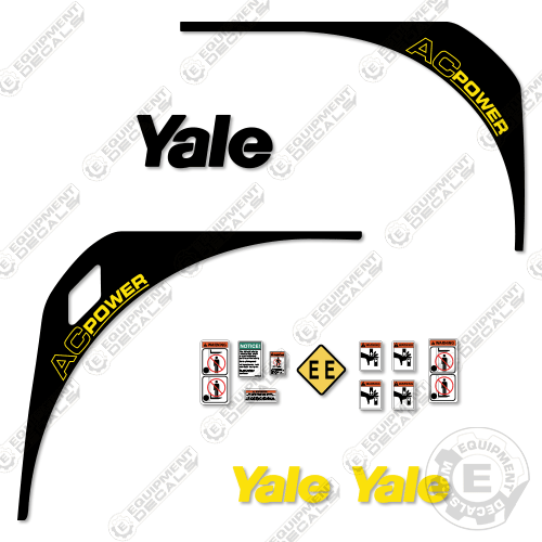 Fits Yale NR040 Decal Kit Forklift – Equipment Decals