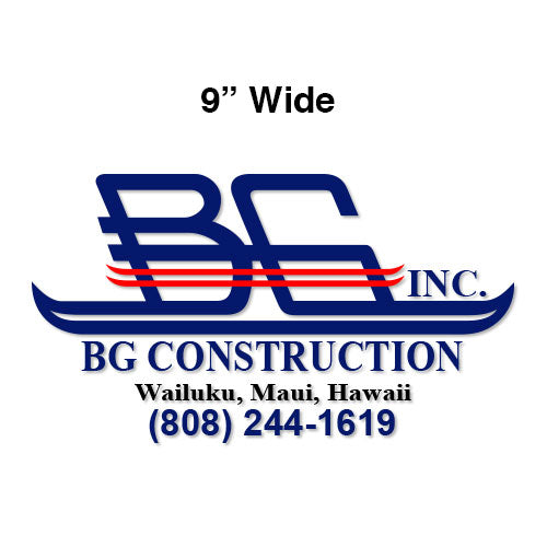 Fits BG Construction Logo (9 Inch) – Equipment Decals