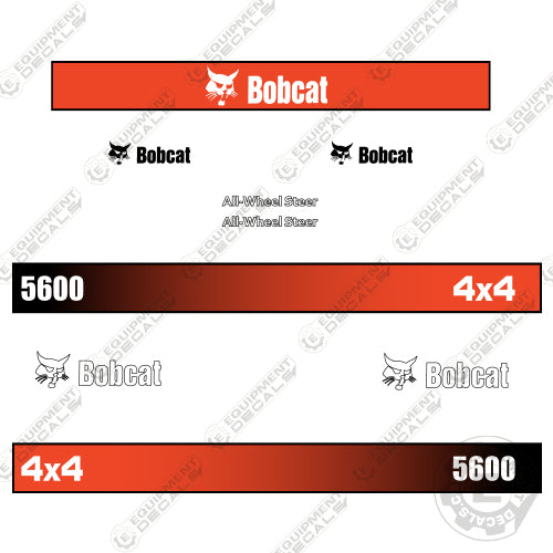 Fits Bobcat 5600 Tool Carrier 4x4 Utility Vehicle Decal Kit – Equipment ...