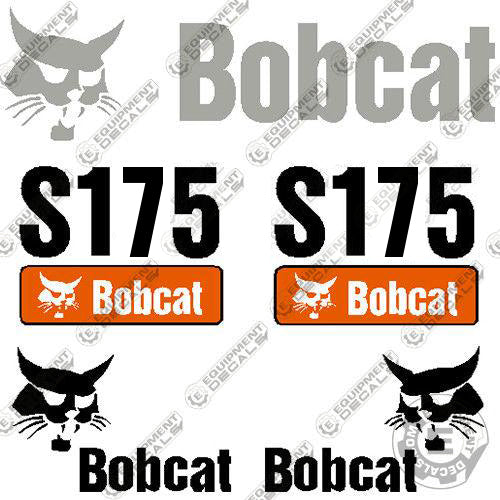 Fits Bobcat S-175 Skid Steer Decal Kit – Equipment Decals