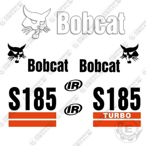Fits Bobcat S-185 Turbo Skid Steer Decal Kit – Equipment Decals