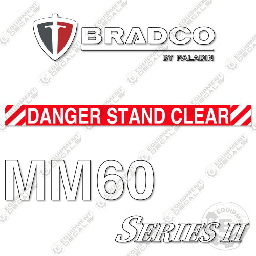 Fits Bradco MM60 Decal Kit Mulcher – Equipment Decals