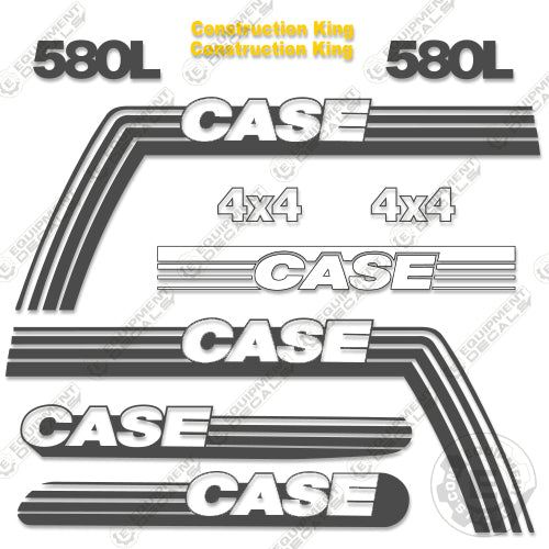 Fits Case 580L Decal Kit Backhoe – Equipment Decals