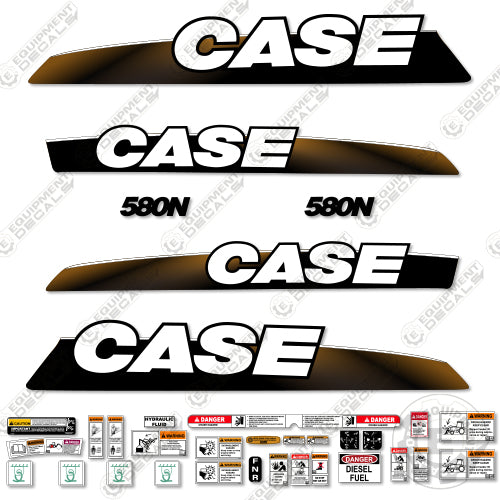 Fits Case 580N Decal Kit BackHoe Loader – Equipment Decals