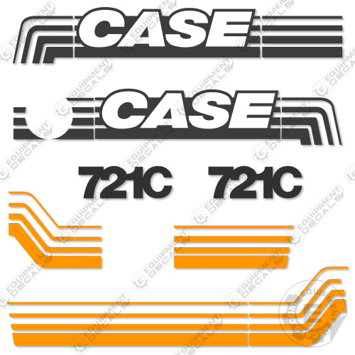 Fits Case 721C Decal Kit Wheel Loader – Equipment Decals