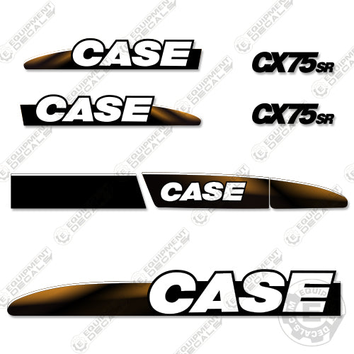 Fits Case CX75SR Decal Kit Excavator – Equipment Decals