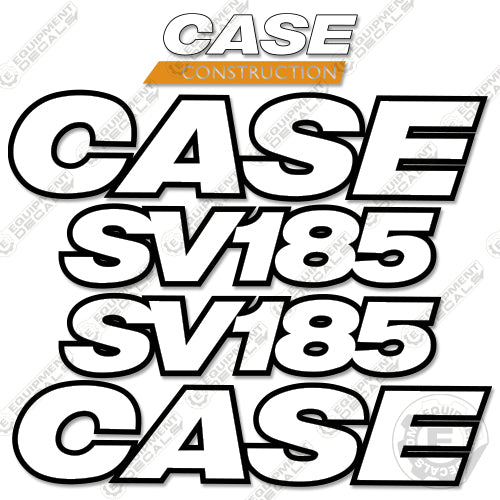Fits Case SV185 Decal Kit Skid Steer - 3M REFLECTIVE VINYL! – Equipment ...