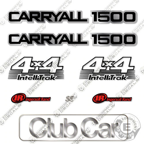 Fits ClubCar Carryall 1500 Decal Kit Utility Vehicle – Equipment Decals