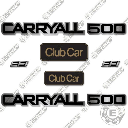 Fits Club Car Carryall 500 Decal Kit Utility Vehicle – Equipment Decals