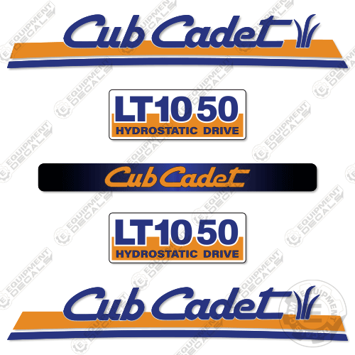 Fits Cub Cadet LT1050 Decal Kit Riding Mower – Equipment Decals