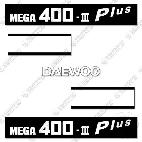 Fits Daewoo Mega 400 III Plus Decal Kit Wheel Loader – Equipment Decals