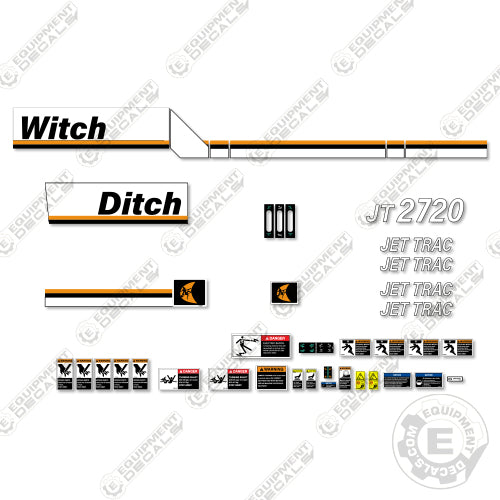 Fits Ditch Witch JT2720 Decal Kit Directional Drill – Equipment Decals