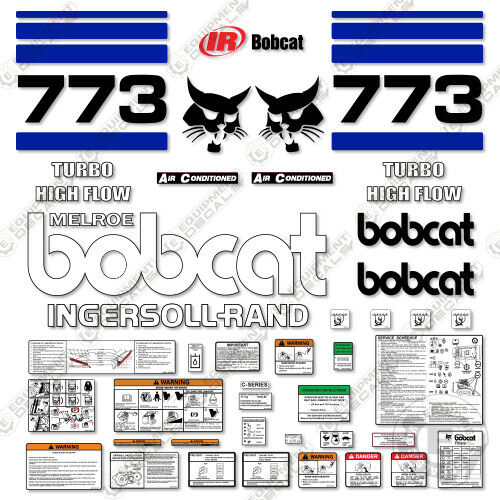 Fits Bobcat 773 Skid Steer Decal Kit (BLUE) – Equipment Decals