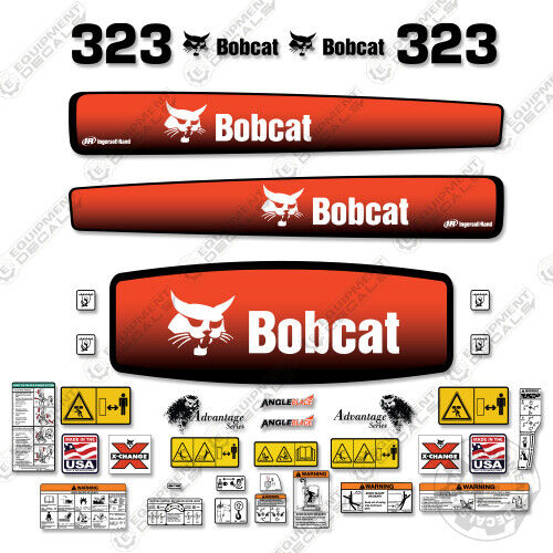 Fits Bobcat 323 Mini Excavator Decal Replacement Kit – Equipment Decals