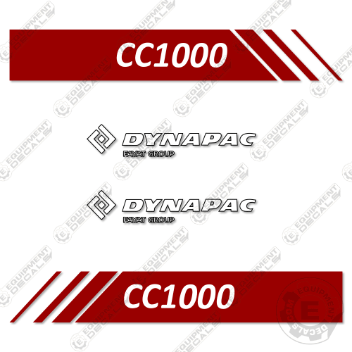 Fits Dynapac CC1000 Decal Kit Roller – Equipment Decals