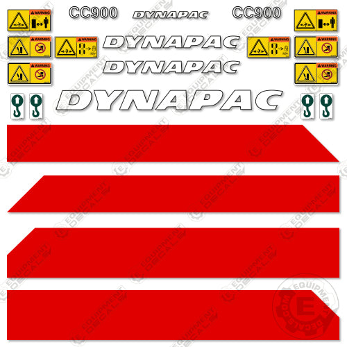 Fits Dynapac CC900 Decal Kit Roller – Equipment Decals