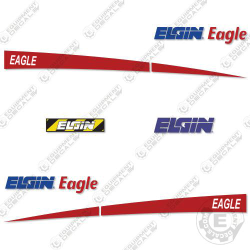 Fits Elgin Sweeper Decal Kit Mechanical Sweeper – Equipment Decals