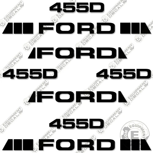 Fits Ford 455D Decal Kit Backhoe – Equipment Decals