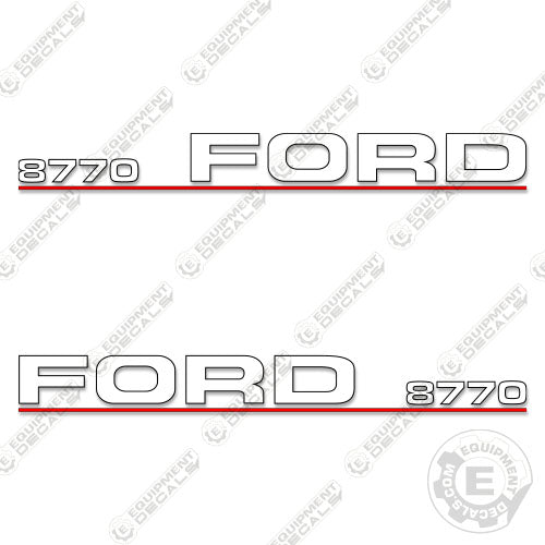 Fits Ford 8770 Decal Kit Tractor – Equipment Decals