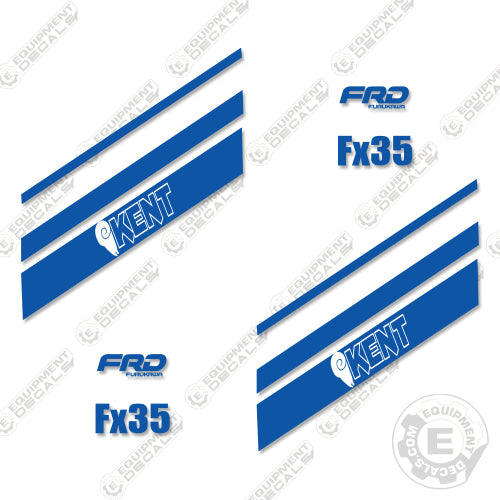 Fits FRD Kent FX35 Decal Kit Hydraulic Hammer – Equipment Decals
