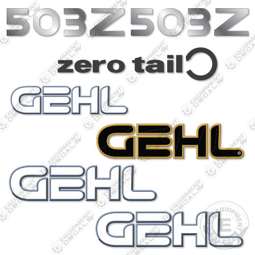 Fits GEHL 503Z Decal Kit Mini Excavator – Equipment Decals