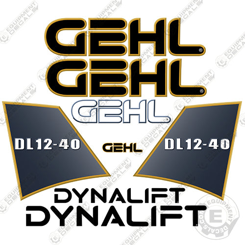 Fits GEHL DL12-40 Decal Kit Telescopic Forklift – Equipment Decals