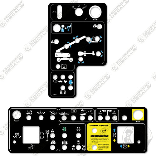 Fits Genie S65 Control Decals (2015) – Equipment Decals