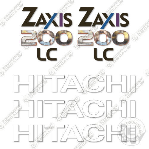 Fits Hitachi Z-Axis 200 LC Excavator Equipment Decals
