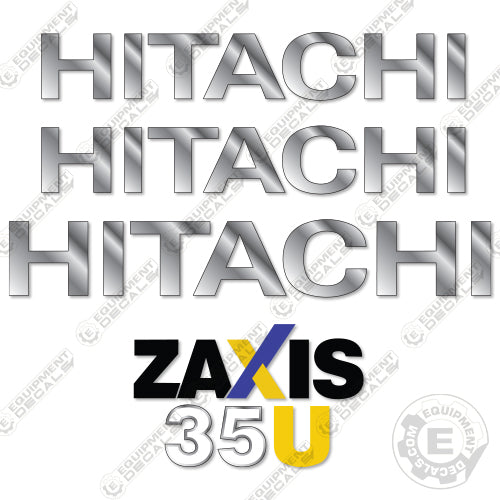Fits Hitachi 35U Decal Kit ZAxis Excavator – Equipment Decals