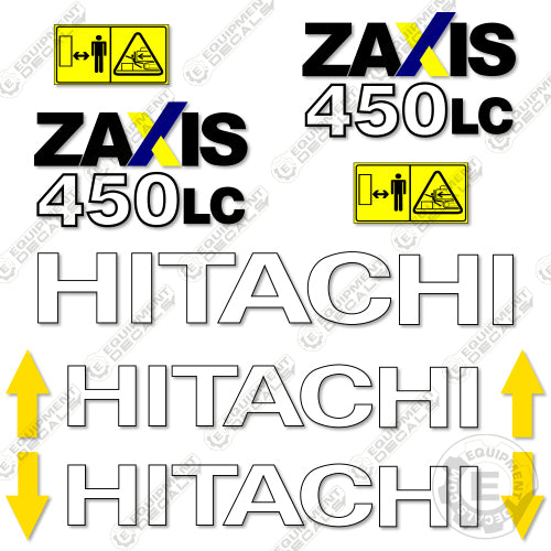 Fits Hitachi 450LC-3 Decal Kit ZAxis Excavator – Equipment Decals