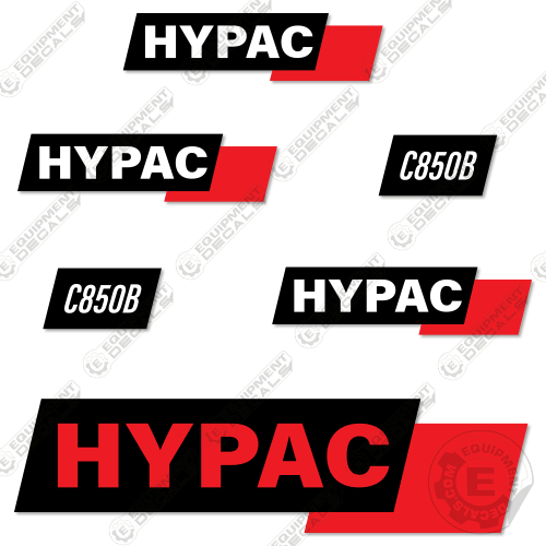 Fits Hypac C850B Decal Kit Roller – Equipment Decals