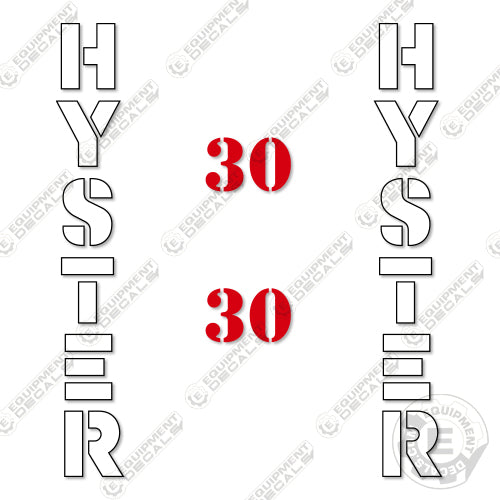 Fits Hyster 30 Decal Kit Forklift – Equipment Decals